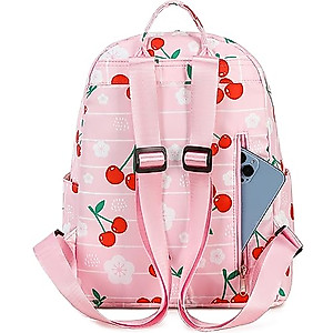 CAMTOP Mini Backpack Girls Teens Cute Cherry Small Backpack Purse Casual Travel School Bag