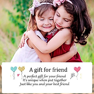 CaleesLLC 2Pcs Best Friend Bracelets Handmade Braided Rope Adjustable Friendship Bracelets Mutual Attraction Long Distance Inspirational Gift for Women Couples Graduation Day Christmas Day