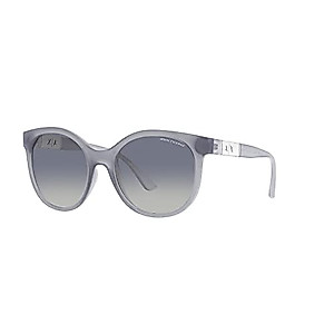 A|X ARMANI EXCHANGE Women's AX4120S Cat Eye Sunglasses, Gradient Blue, 54 mm