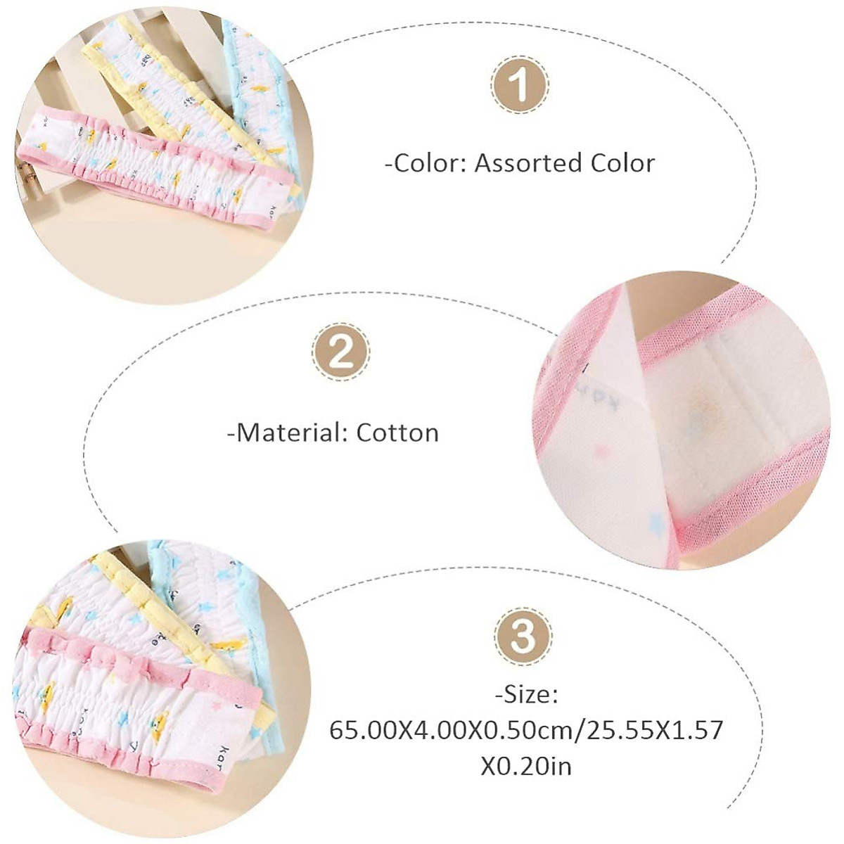 Tomaibaby 3pcs Diaper Buckle Adjustable Cute Infant Toddler Diaper Fixed Belt Buckle Replacement Diaper Needles Replaces Diaper Pins for Baby(Random Pattern)