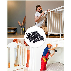 Crib Screws Hardware Replacement Kit - 28 Set Baby Bed Frame Bolts &Barrel Nuts Set,M6x20/40/60/80 mm Hex Drive Socket Cap Screws Barrel Nuts