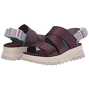 Merrell Women's Alpine Cush Backstrap Wedge Sandal, Burgundy, 7