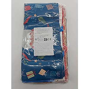 AhfuLife 12PCS Extra Large Christmas Gift Bags, 15.7'' x 14.2''x 5.9'', Christmas Tote Bags with Handles, Reusable Non-woven Christmas Shopping Bags for Xmas，New Year's Party Supplies Decorations