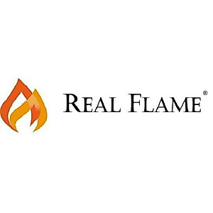 Real Flame Black Hollis Electric Fireplace - Freestanding with Remote Control - 6 Flame Colors & 5 Brightness Levels, Black