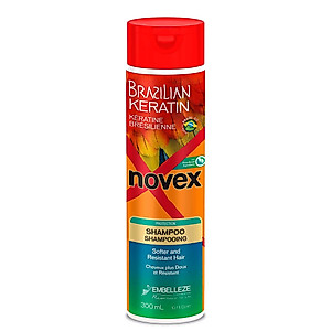 NOVEX Brazilian Keratin Shampoo, White, 10 Ounce