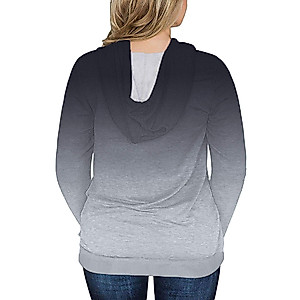 Plus Size Shirts for Women 4X Long Sleeve Sweatshirt Fashion Tops Gray 28W