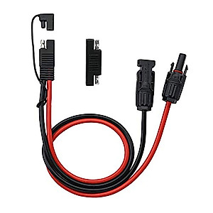 CERRXIAN 50cm 10AWG SAE to Male & Female Adapter 10AWG Cable with SAE Conector for RV Panel Solar