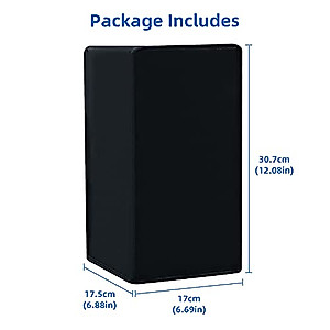 Mcbazel Black Dust Cover for Xbox Series X Console, Anti Scratch Waterproof Protective Case Cover Sleeve for Xbox Series X Console