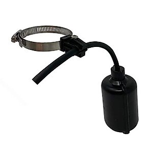 PumpSpy Sump Pump Tethered Universal Float Switch Replacement with Piggyback Plug for Sewage, Reliable Water Level Performance - 10 foot cord