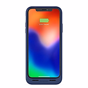 Mophie juice pack wireless - Qi Wireless Charging - Protective Battery Case Made for Apple iPhone X – Blue (401002006)