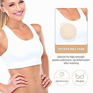 KESYOO 4Pairs Padded Bra Insertss Bra Pads Bra Inserts Push up Cup Push Up Sports Bra Pad Enhancer Shaper for Women Girls