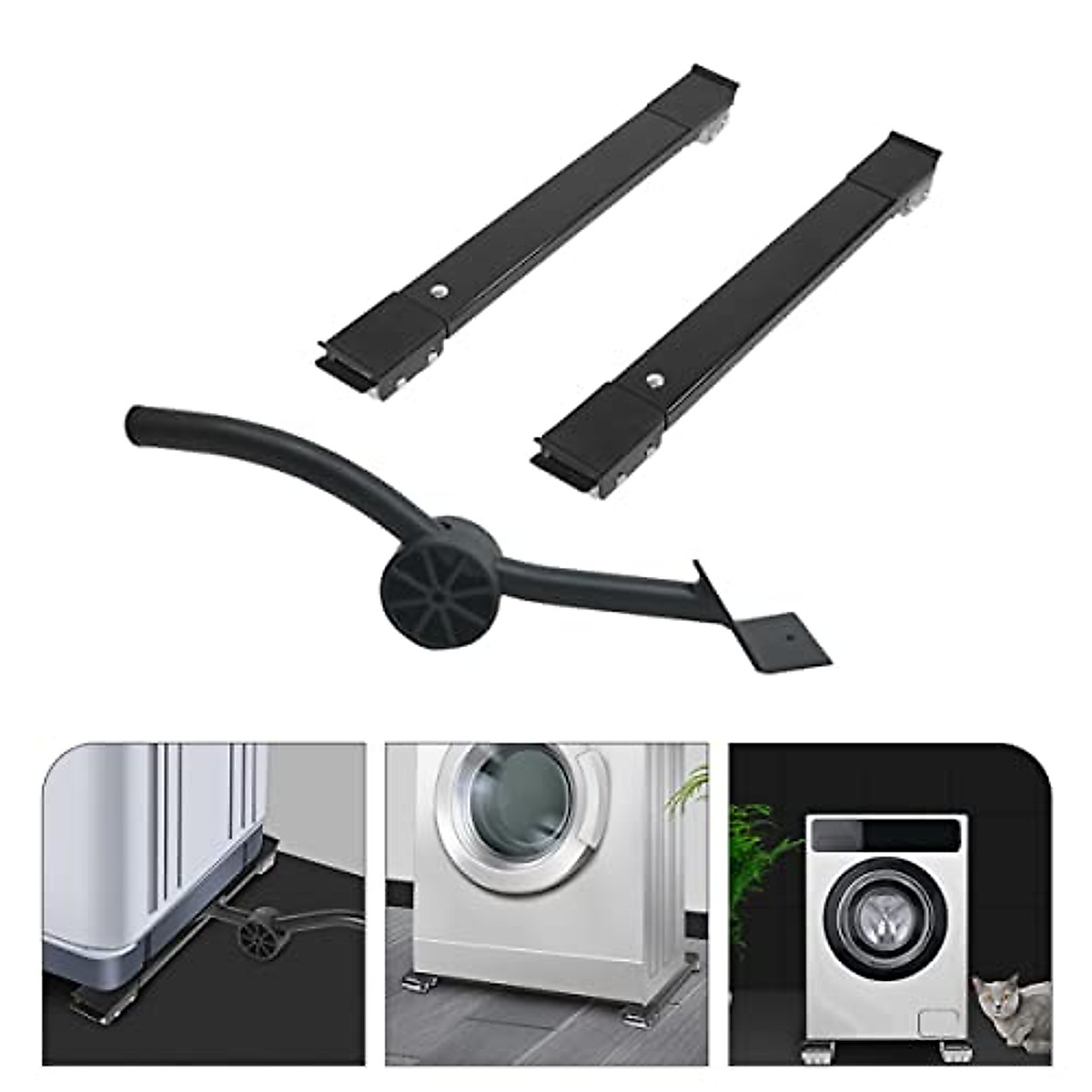 DOITOOL Furniture Washing Machine Washing Machine Roller Furniture Dolly Mobile Roller Washing Machine Base Dolly Extendable Appliance