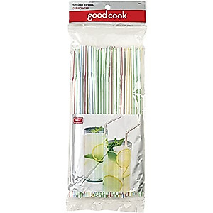 Good Cook 24992 Flexible Drinking Straws 50 Count