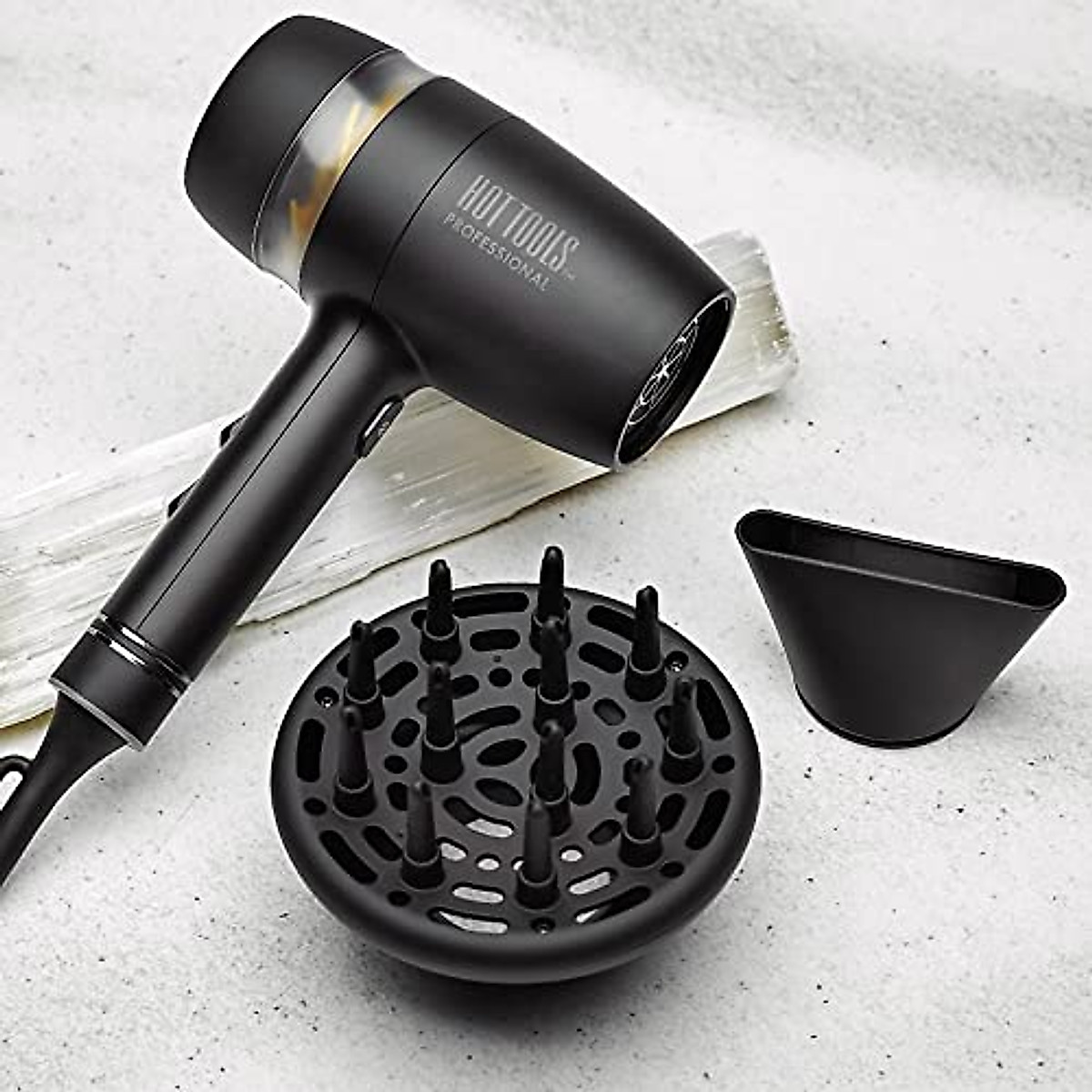 Hot Tools Pro Artist Black Gold Quietair Power Dryer | Powerful Zen Drying Experience