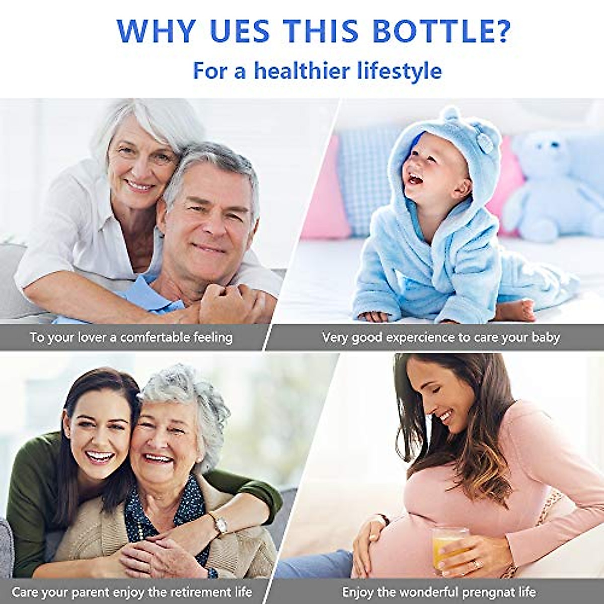 2 Pack Portable Bidet Sprayer Peri Bottle, Number-one Travel Bidet Bottle 500ml 17oz Personal Hygiene Care Toilet Bidet Shower with 2 Nozzles, Dust Cap and Storage Bag for PostPartum Care and Recovery