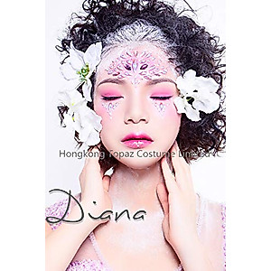 face jewels festival for women mermaid purple face gems glitter halloween Rhinestone Face tattoo Eyes face body temporary tattoos for edm music festival (S056)