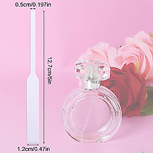 400Pcs Perfume Test Strips Paper Perfume Testing Strips Disposable Perfume Test Paper White Perfume Test Strips Essential Oils Test Card for Perfume Fragrances Scents Testing