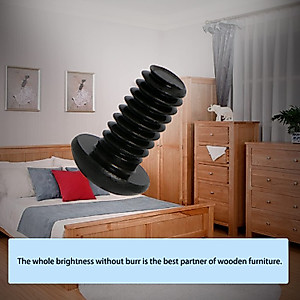 Aopin 1/4-20 x 5/8" Hex Socket Cap Screws, Button Head Socket Cap Screws, 10.9 Grade Alloy Steel, Black Oxide Finish, Fully Threaded, 50Pcs