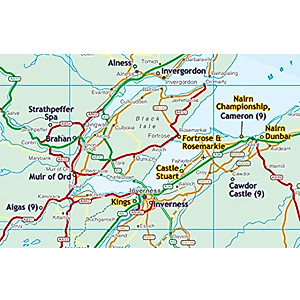 Golf Course Map of Scotland