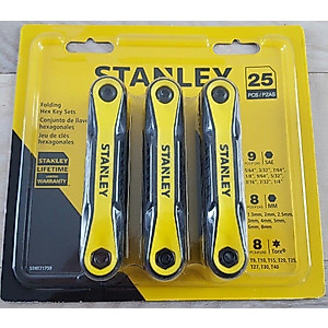 Stanley STHT71839 Folding Metric and Sae Hex Keys, 2-Pack