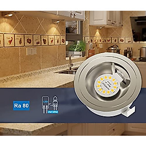 JAUHOFOGEI G4 LED Disc Bulb 12V Warm White 2700K - Under Cabinet Lighting Bulb G4 LED T3 20W Halogen JC Bulb Replacement for Non dimmable Puck Light - 12 Volt ac/dc 2 Watt Bi-pin Base Bulbs - 6 Pack