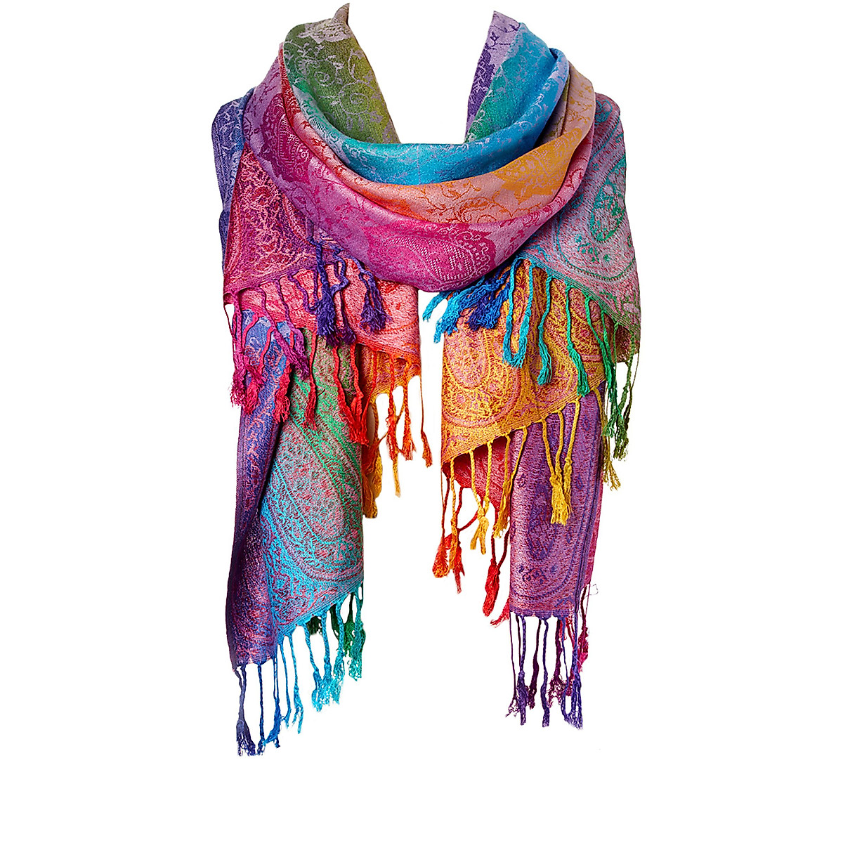 Goood Times Fashion Women's Silk Scarf Luxury Satin Shawl Wraps (Purple)