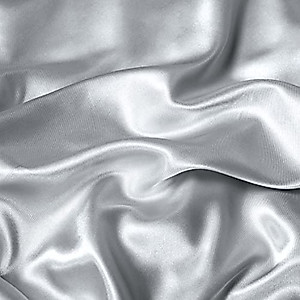 Vonty Satin Throw Blanket Silver Grey Satin Blankets 60x80 Inches, Cooling & Silky Throw Blanket Wrinkle-Free Cable Knit Throw Blanket for Coush Sofa Bed Outdoor