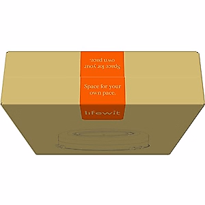 Lifewit Cake Carrier with Lid and Handle, Two Sided Cupcake Carrier Holder for 10” Cake or 9 Standard-Sized Cupcakes, Plastic Round Cake Transport Storage Container Stand for Pies and Cookies, White