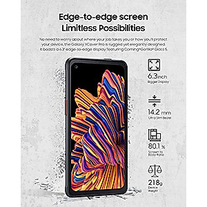 Samsung Galaxy XCover Pro, 64 GB, Black, Unlocked (Renewed)