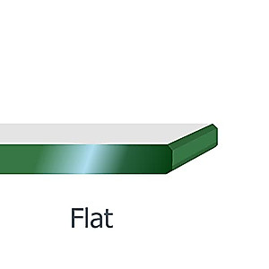 Rectangle Floating Glass Shelf - 6" x 24" Inch - 3/8" Inch Thick - Flat Polished