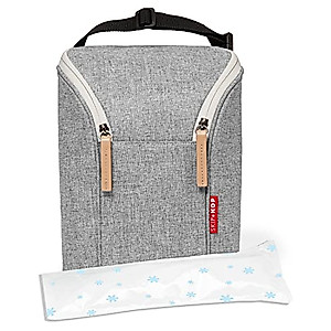 Skip Hop Baby Bottle Bag, Grab & Go, Grey Melange