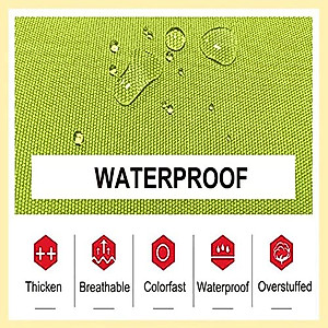 MHUQIA Hanging Basket Chair Cushions, Hanging Egg Chair Cushion Replacement, Indoor, Hanging Hammock Chair Cushion, Thick Nest Back Pillow Patio Garden Swing Chair Cushion Seat Pads (E)