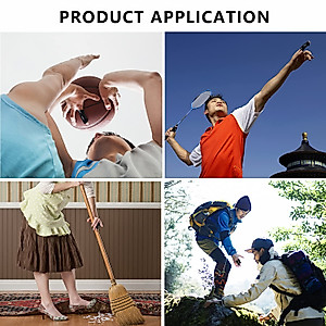 itechpanda Trigger Finger Splints, 4 PCS Adjustable Fixing Sleeves Fractures Splints for Broken Finger, Pinky Finger, Injured Finger Ideal, Sport Injuries (Red + Black)