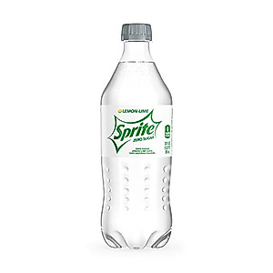Zero Sprite, 20 oz Bottles - Pack of 24