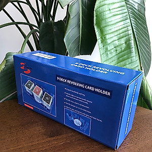 Yuanhe 9 Deck Rotating-Revolving Playing Card Tray, Card Holder