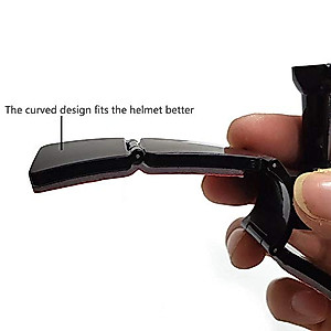 QKOO Motorcycle Helmet Chin Mount Kit for GoPro Hero 11, 10, 9, 8, 7, 6, 5, 4, Session, 3+, 3, 2, 1, Hero (2018), DJI Osmo Action, AKASO, SJCAM, Action Cameras