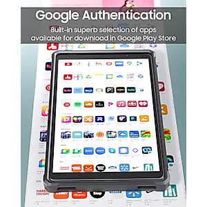 Tablet 8 inch, Android 12 Tablet Pc with Case and Glass, 32GB ROM Support 512GB Expand, Wi-Fi 6 Tablets Computer, 1280x800 Resolution HD Touch Screen, 2+8MP Dual Camera, Google GMS Certified Tab