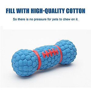 Generic Squeaky Dog Toy - Stuff Free Pet Chew Toy, Sound Dog Toy | Flexible Teething Toy for Dogs with Squeaker, Promoting Pet Dentals Health for Chew Breeds Squeaks Stimulated Puppies Dogs, Blue