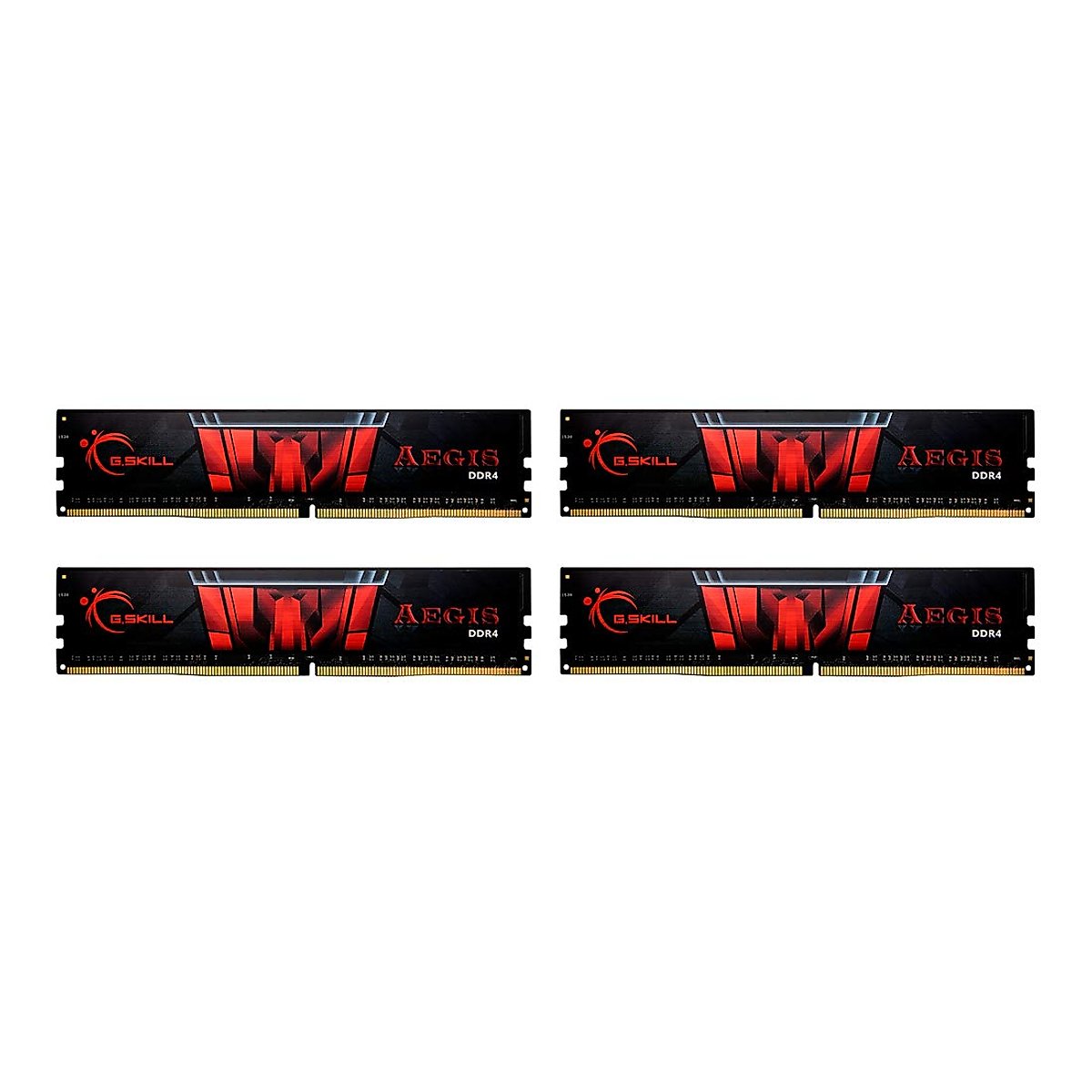 G.SKILL AEGIS Series (Intel XMP) DDR4 RAM 32GB (4x8GB) 3200MT/s CL16-18-18-38 1.35V Desktop Computer Memory UDIMM (F4-3200C16Q-32GIS)