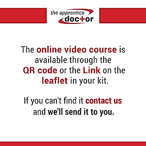 For Future Doctors Medical Kit and Online Training Course - Ideal for High School Students – Over 50 Practical Projects - Learn What Doctors Do Everyday - The Apprentice Doctor