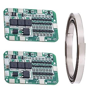 DAOKI 2PCS 6S 15A 24V Lithium Battery Protection Board 18650 Charger Module BMS PCB Protection Board for Li-ion Lithium Battery Cell with Nickel Strip