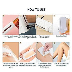Portable Wax Warmer for Hair Removal,Wax Heater for Roll on Wax Cartridge,Home Waxing Machine for Women and Men(White)