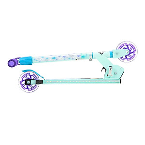 Huffy Disney Frozen Light-up LED Inline Kick Scooter for Girls-Purple