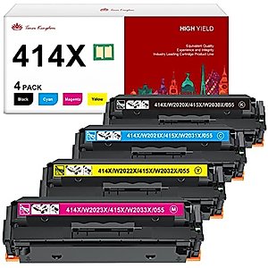 414X Toner Cartridges 4 Pack Compatible Replacement for HP 414X W2020X 414A W2020A with HP Color Laserjet Pro MFP M479fdw M454dw Printer (Black Cyan Yellow Magenta)