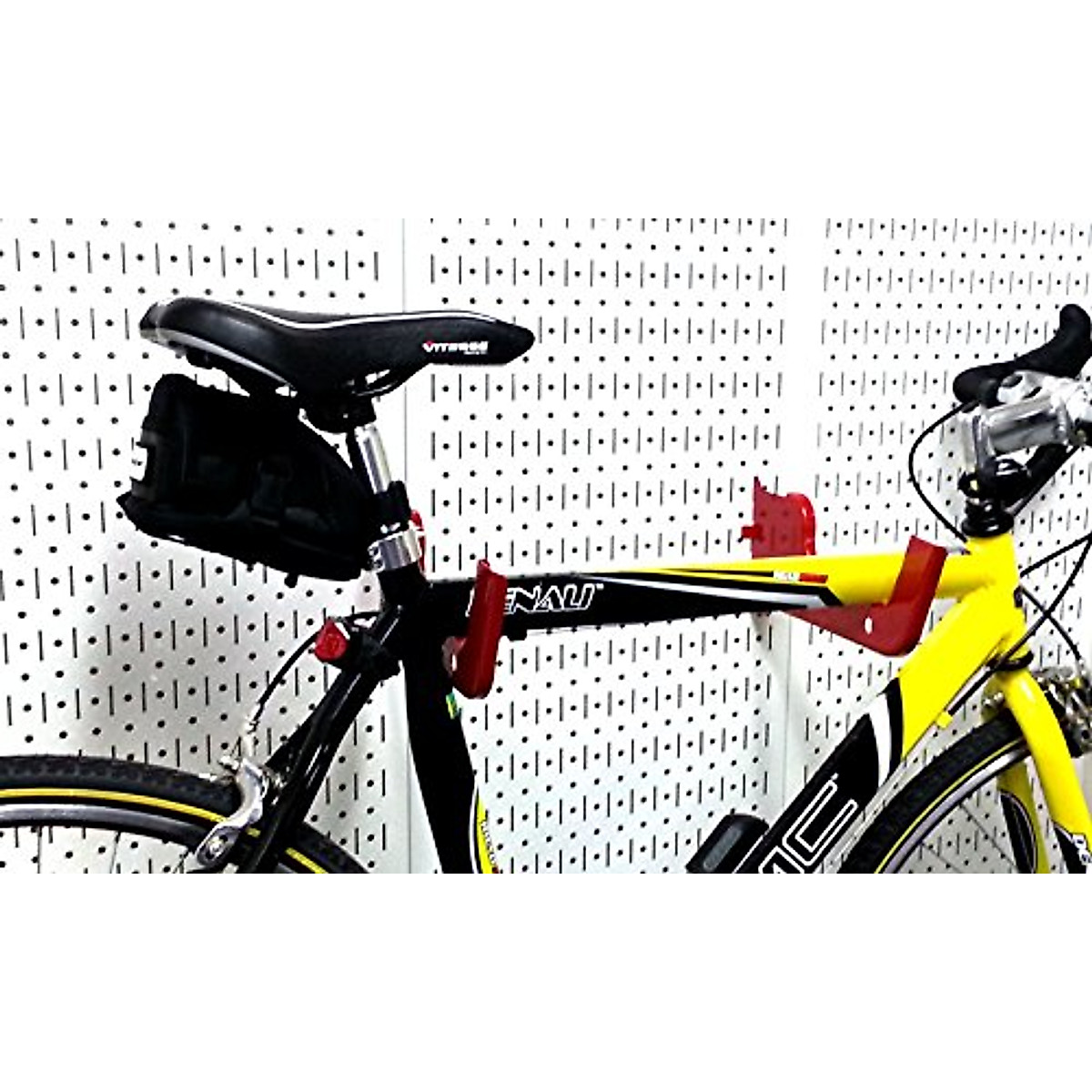 Wall Control Heavy Duty Pegboard Hook Slotted Hook Pair - Slotted Metal Pegboard Heavy-Duty Hooks Pegboard and Slotted Tool Board – Red