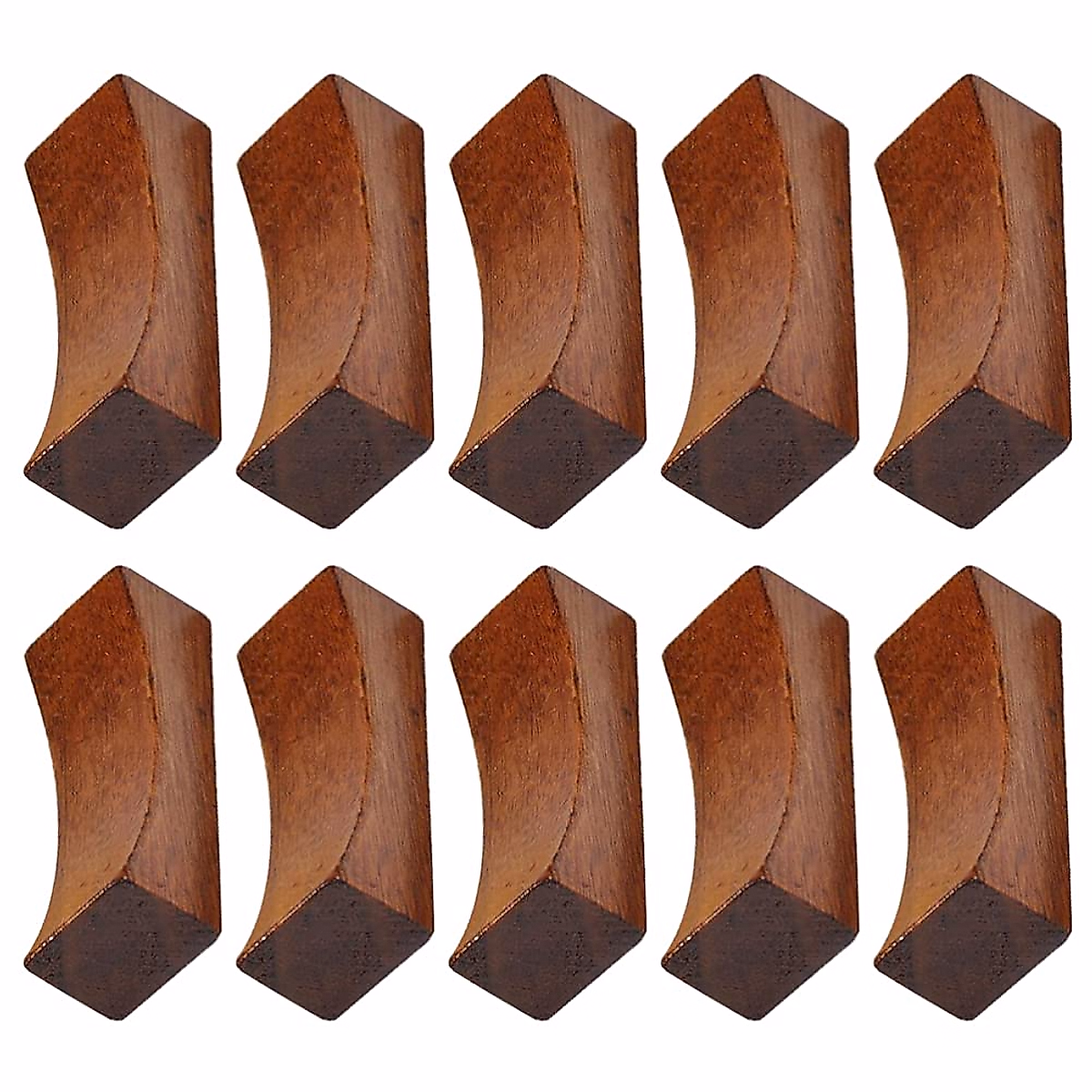 Japanese Style Flatware Stand Rest: Wooden Chopsticks Rest Rack Spoon Fork Knife Tableware Stand Holder for Home Restaurant 12pcs Khaki Kitchenware (Color : Coffee)