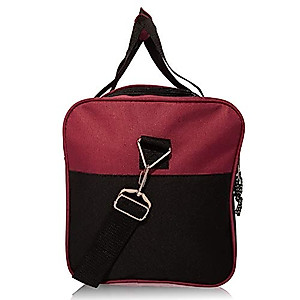 DALIX 21" Blank Sports Duffle Bag Gym Bag Travel Duffel with Adjustable Strap in Maroon