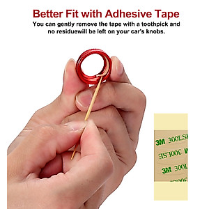 Sinvanho Interior Accessories for Toyota Tacoma 2023 2022 2021 2020 with 8" or 7" Touchscreens, Decorated A/C Vent Trim Rings Button Knob Covers for Air Conditioner Radio Switch (Button KNOB)