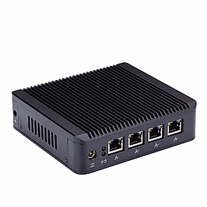 Best pc Qotom-Q190G4-S01 with celeron J1900 X86 2.42 GHz 4G ram 256G SSD 4 LAN 1080P Full HD Video Multiple Ethernet Ports
