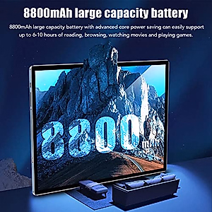 HD Tablet, 100-240V 2.4G 5G Dual Band Black 1960x1080 IPS Tablet PC, 12.0 (US Plug)